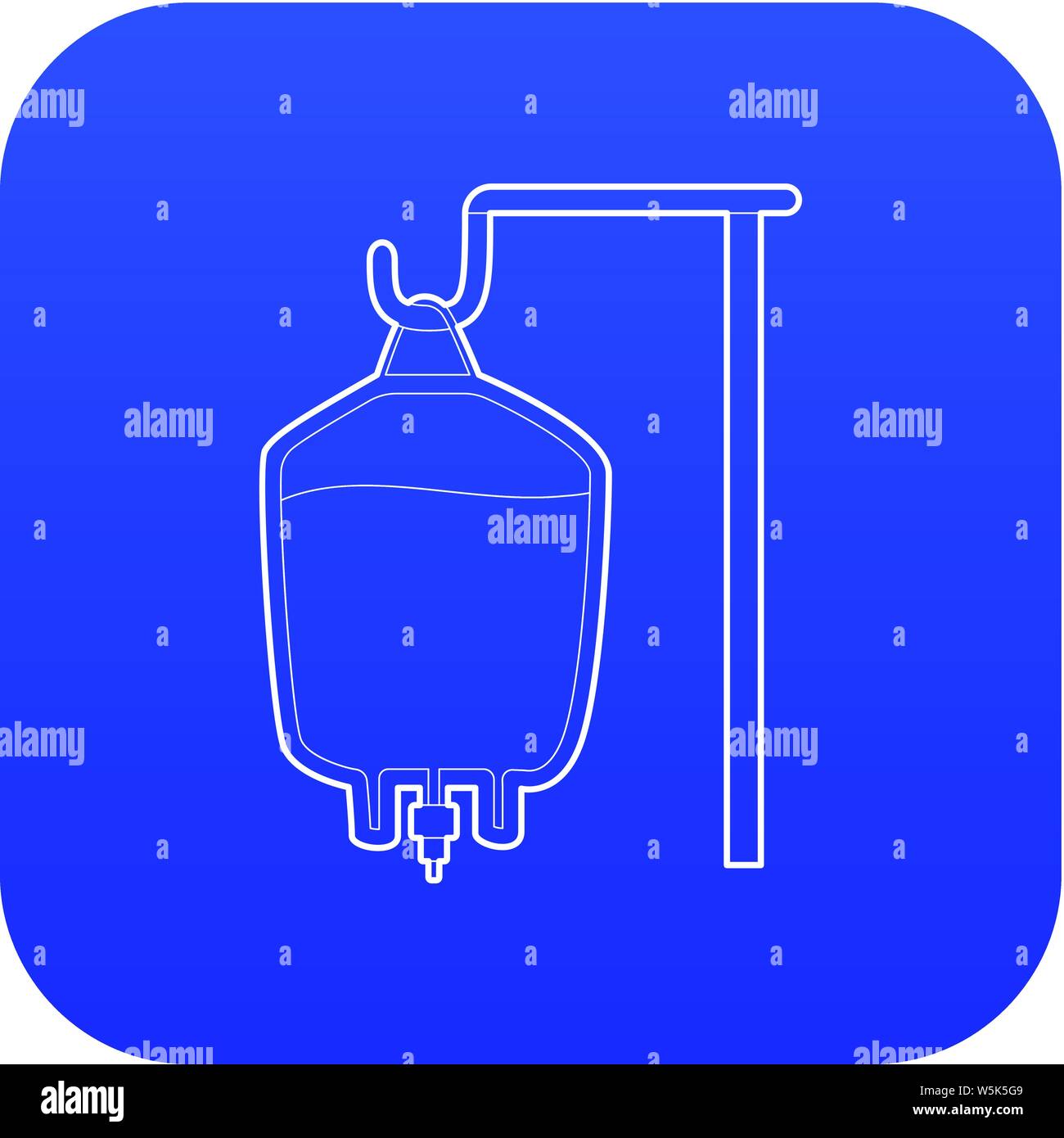 Package for blood transfusion icon blue vector Stock Vector Image & Art ...