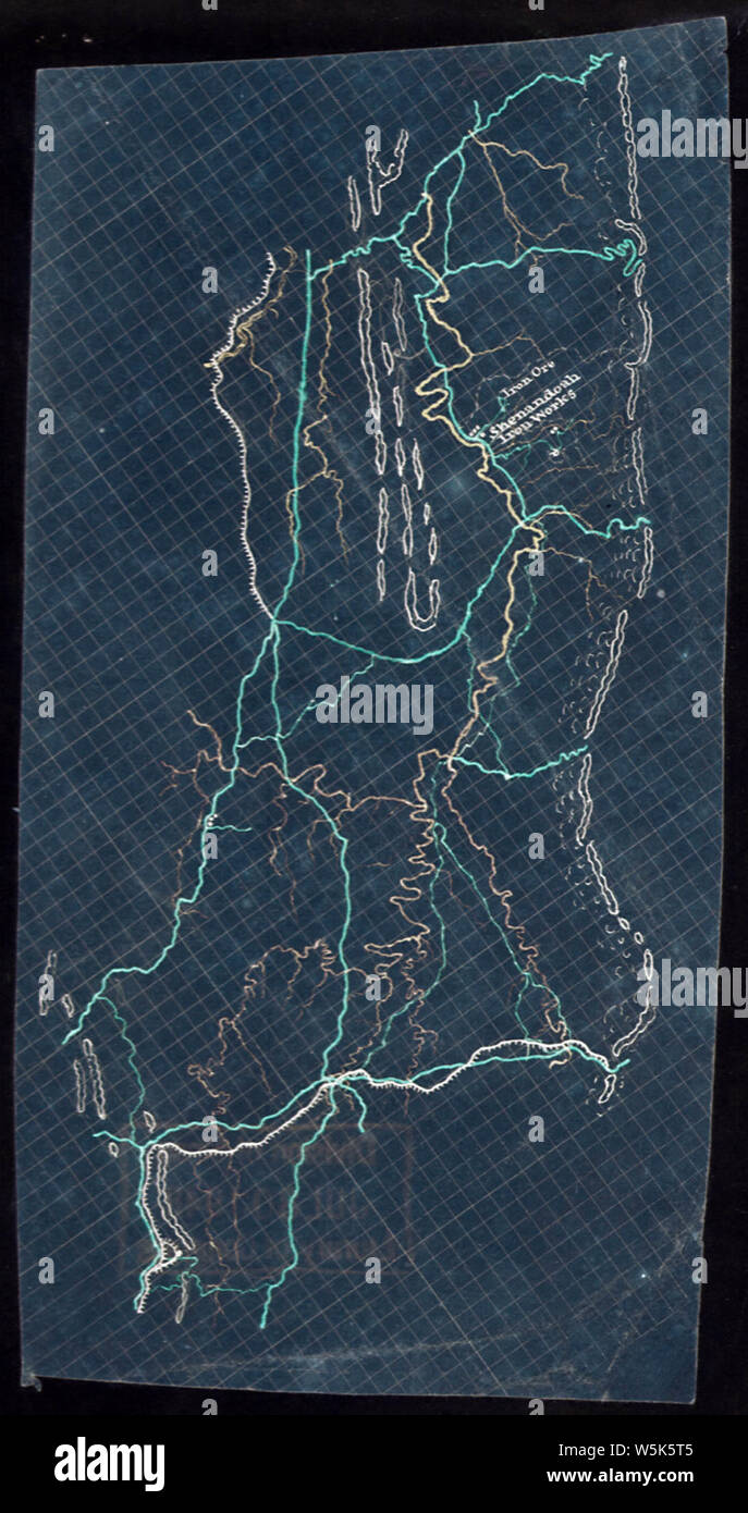 055 Map showing the location of the Shenandoah Iron Works at Shenandoah ...