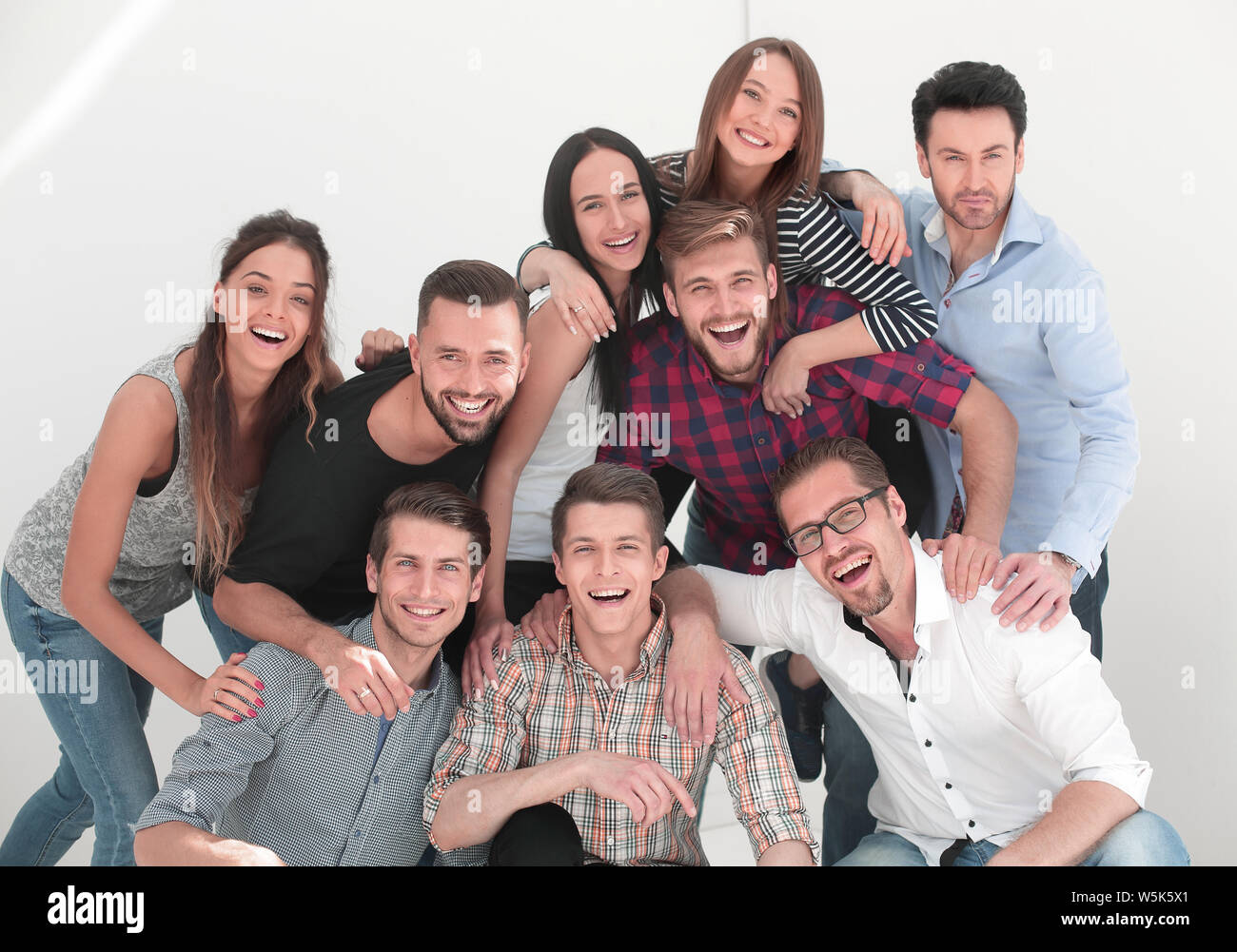 cheerful group of promising young people Stock Photo - Alamy