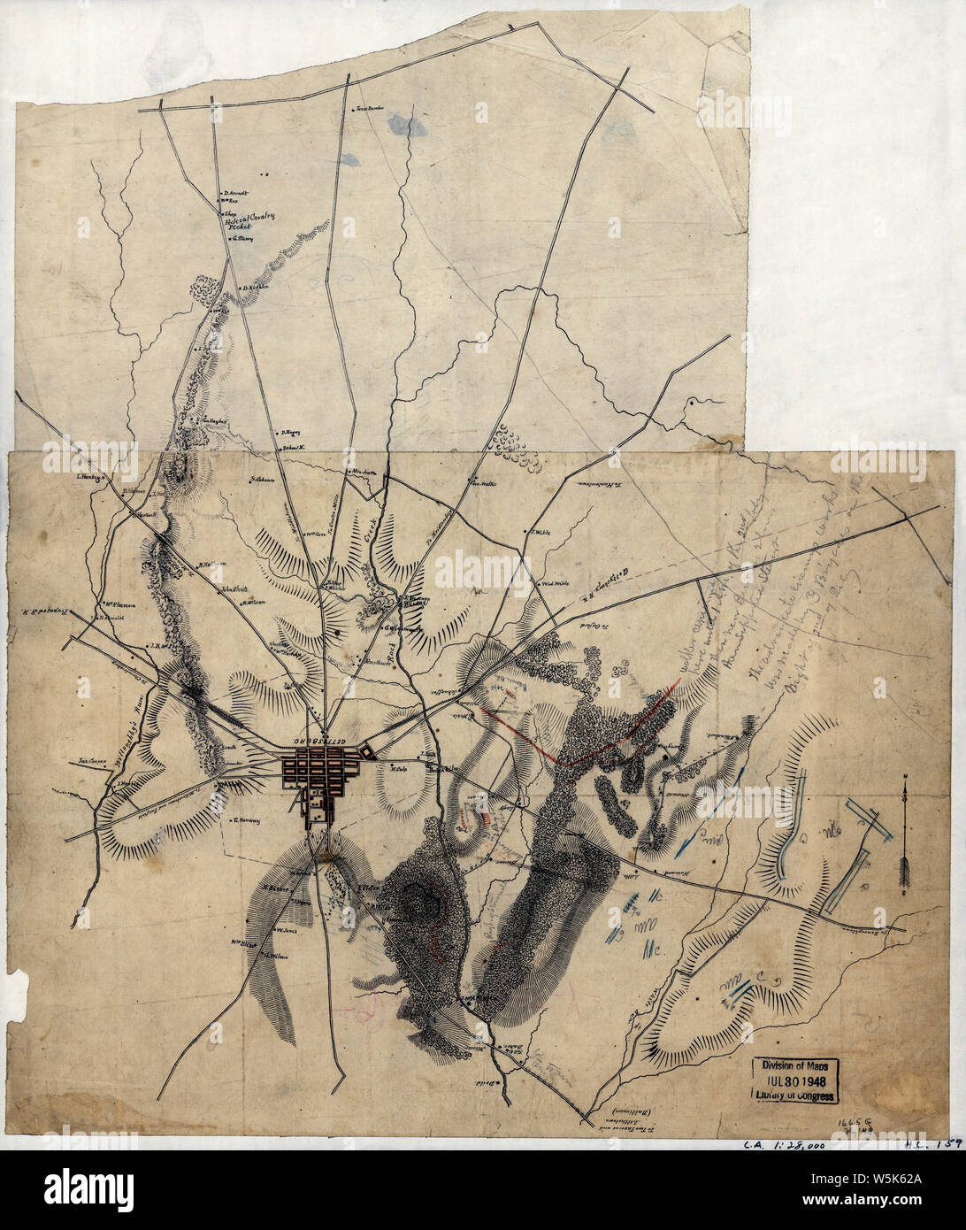 Battle of gettysburg july 1, 1863 hi-res stock photography and images ...