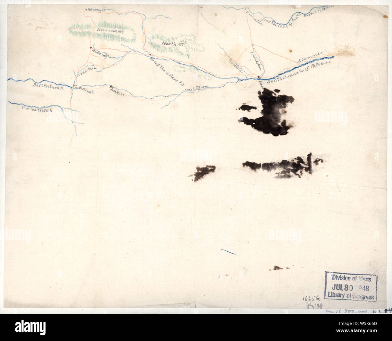 Pendleton county map hi-res stock photography and images - Alamy