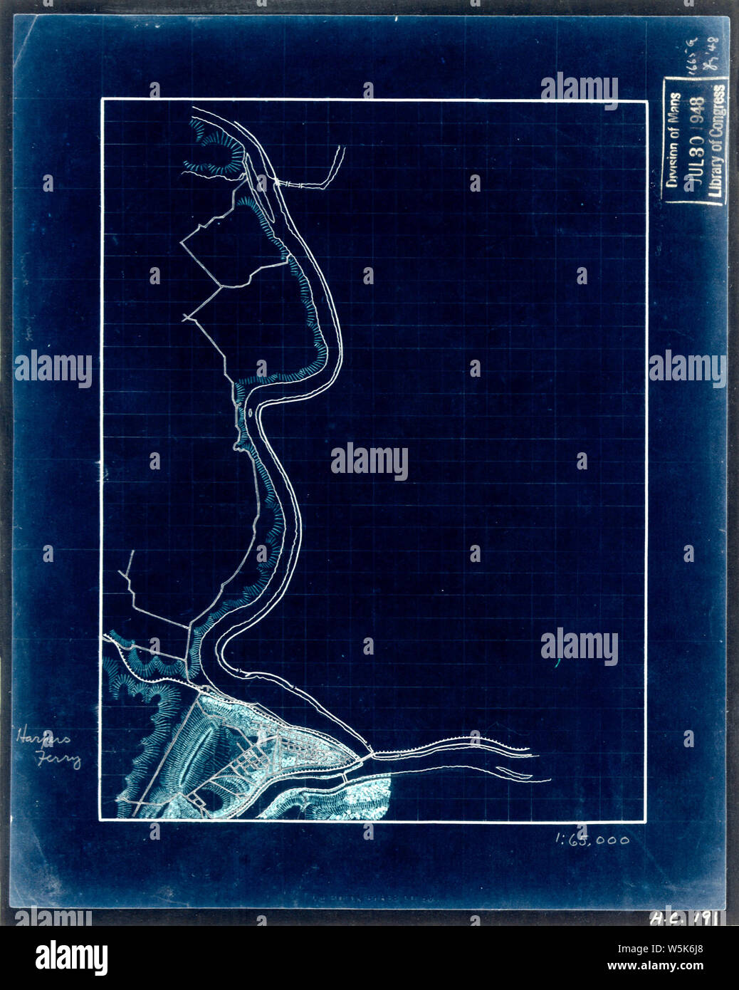 110 Topographic map of the vicinity of Harpers Ferry West Virginia ...