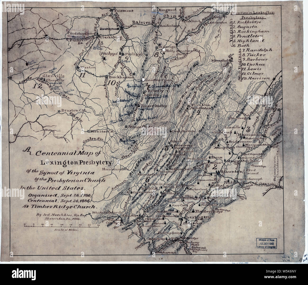 Map of united states 1786 hi-res stock photography and images - Alamy