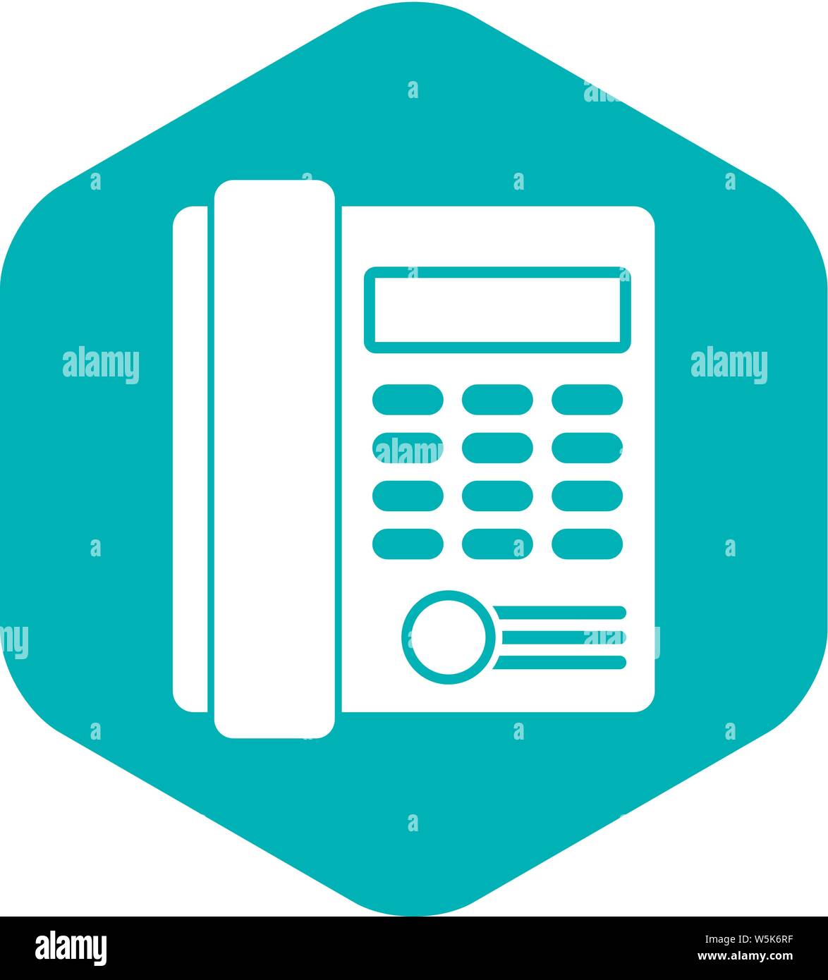 Office business keypad phone icon, simple style Stock Vector Image ...