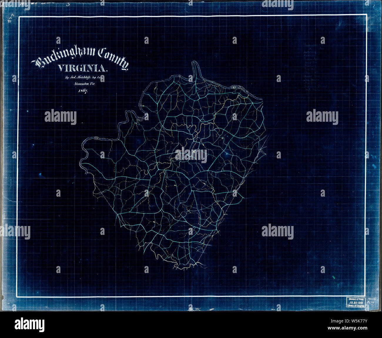 Map of buckingham virginia hi-res stock photography and images - Alamy