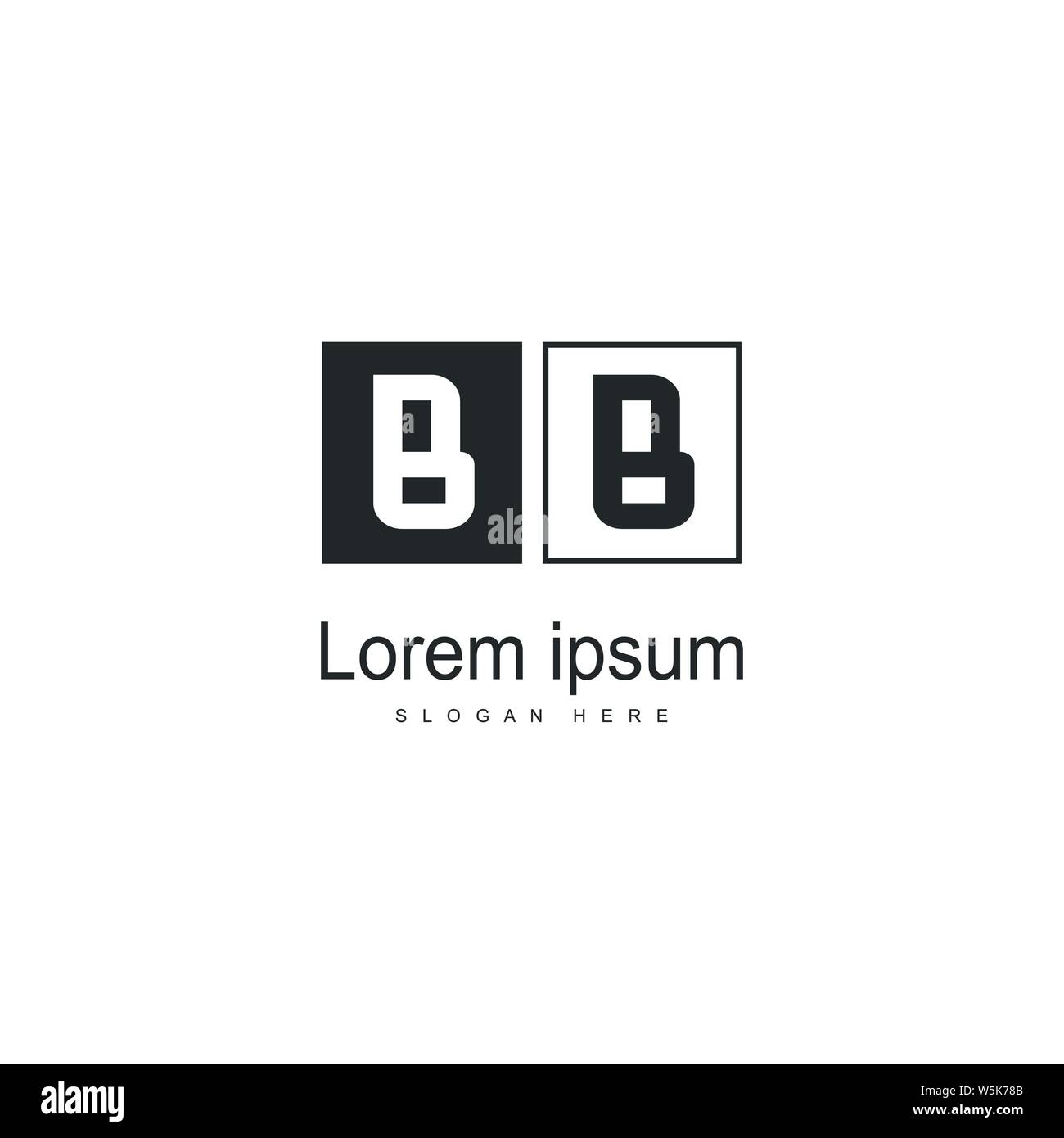 Bb Letter Logo Design Creative Modern Bb Letters Icon Illustration