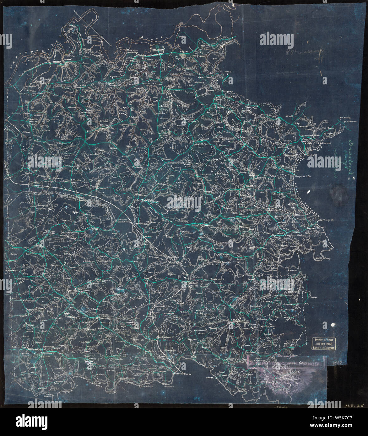 Caroline county map hi-res stock photography and images - Alamy