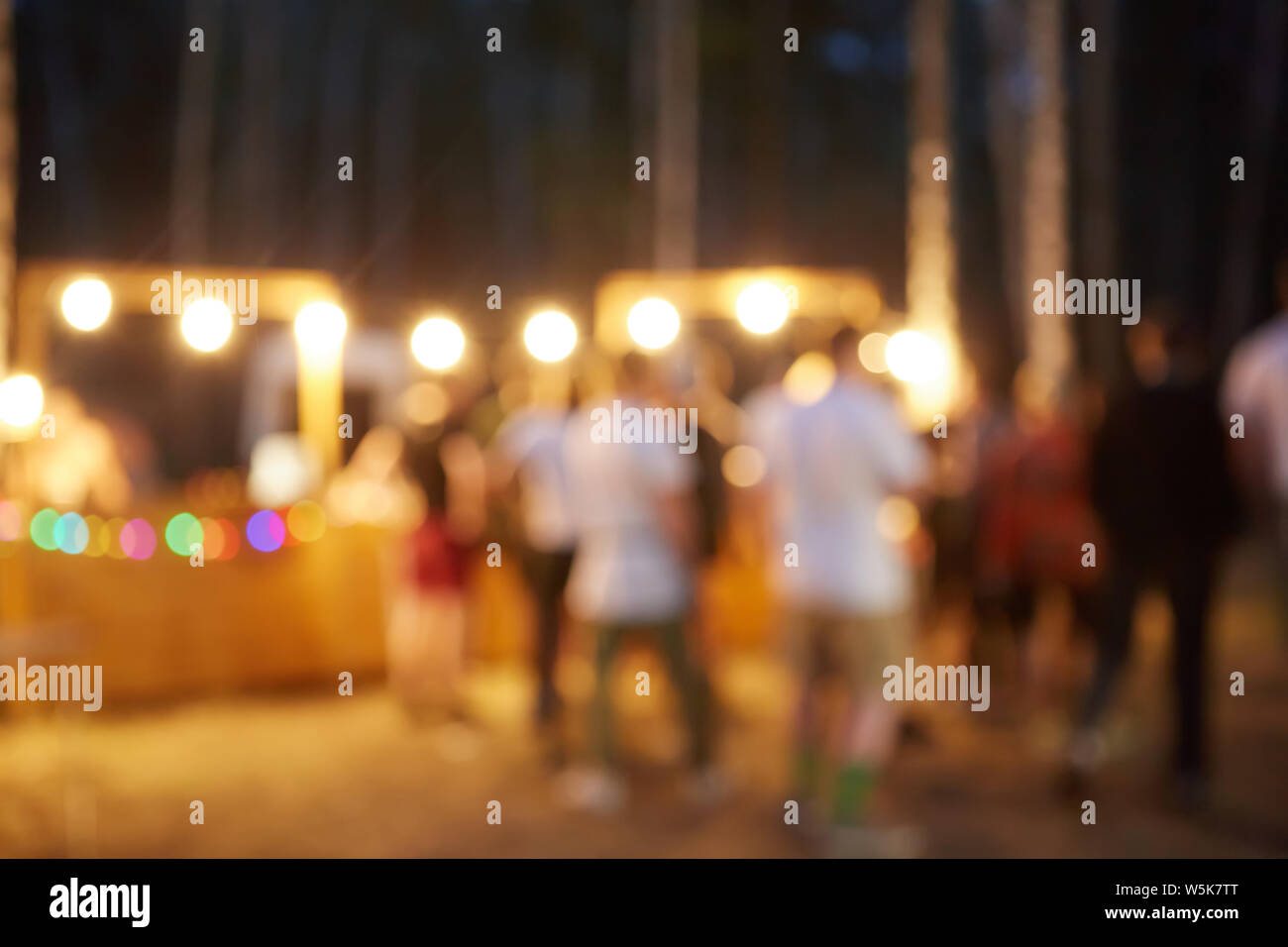 Festival Event Party with People Blurred Background Stock Photo - Alamy
