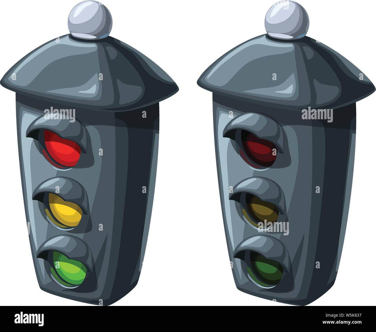 traffic lights in two conditions Stock Vector Image & Art - Alamy