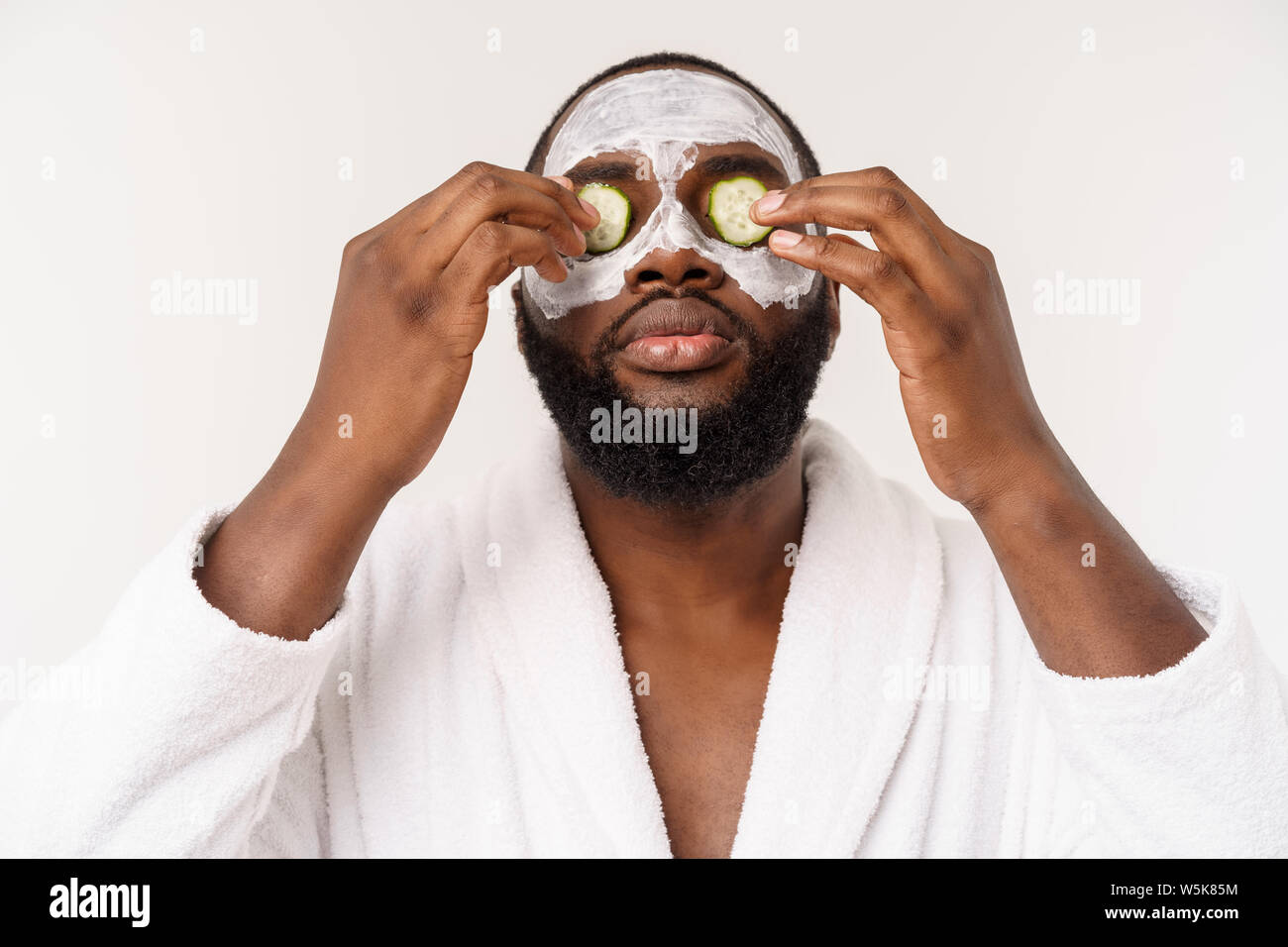 funny laughing man with mask leads healthy lifestyle, rejoicing at ...