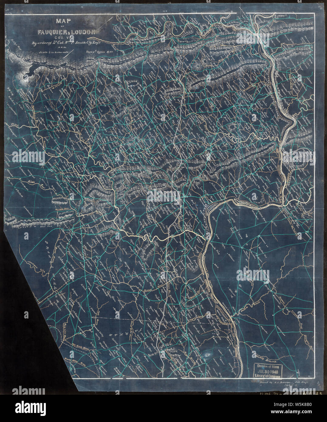Fauquier map hi-res stock photography and images - Alamy