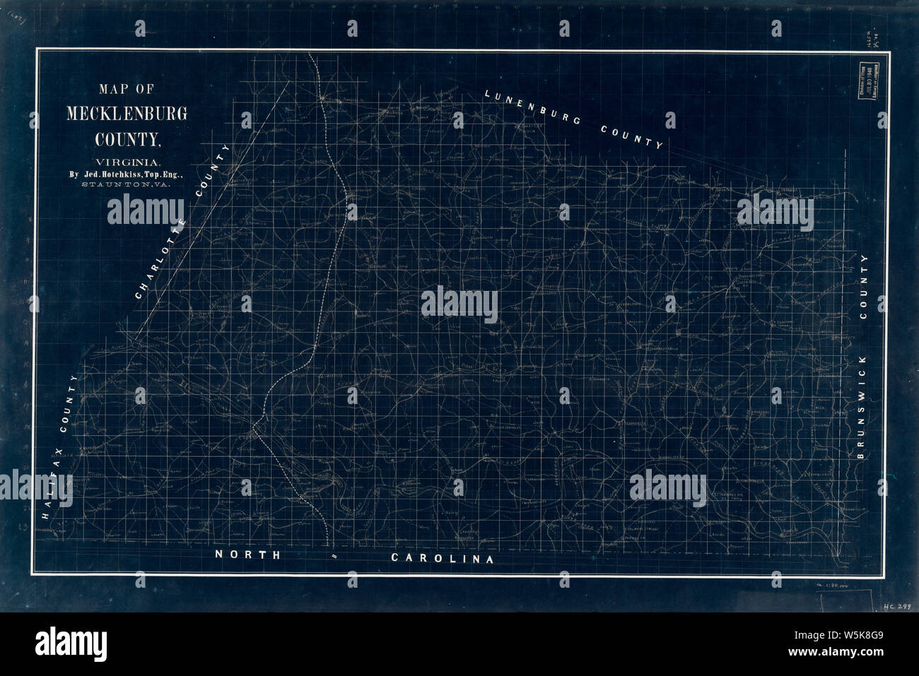 176 Map of Mecklenburg County Virginia Inverted Rebuild and Repair ...
