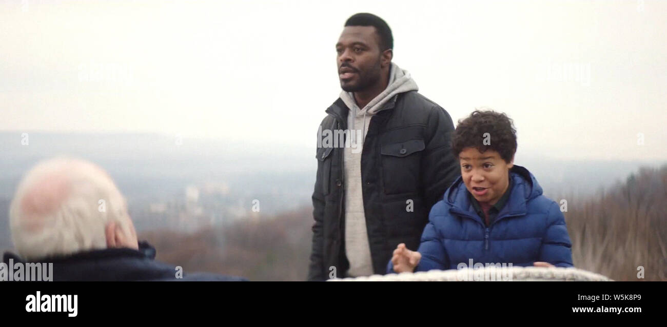 ASTRONAUT, from left: Richard Dreyfuss (back to camera), Lyriq Bent ...