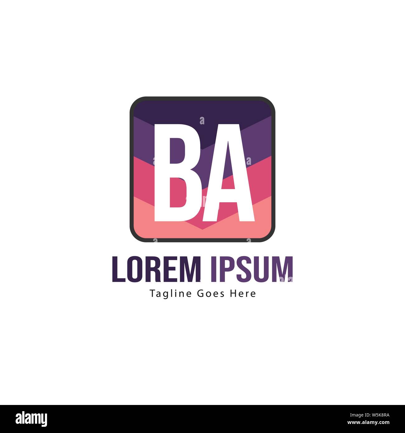 BA Letter Logo Design. Creative Modern BA Letters Icon Illustration ...
