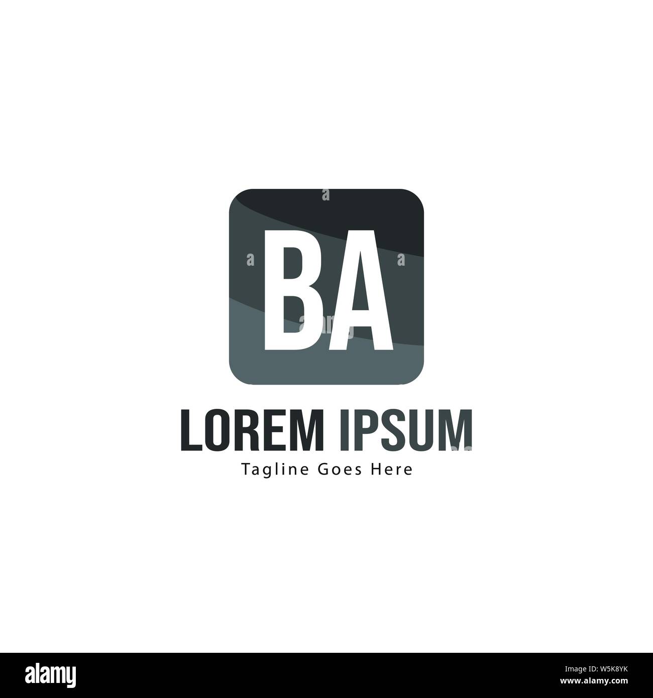 BA Letter Logo Design. Creative Modern BA Letters Icon Illustration ...