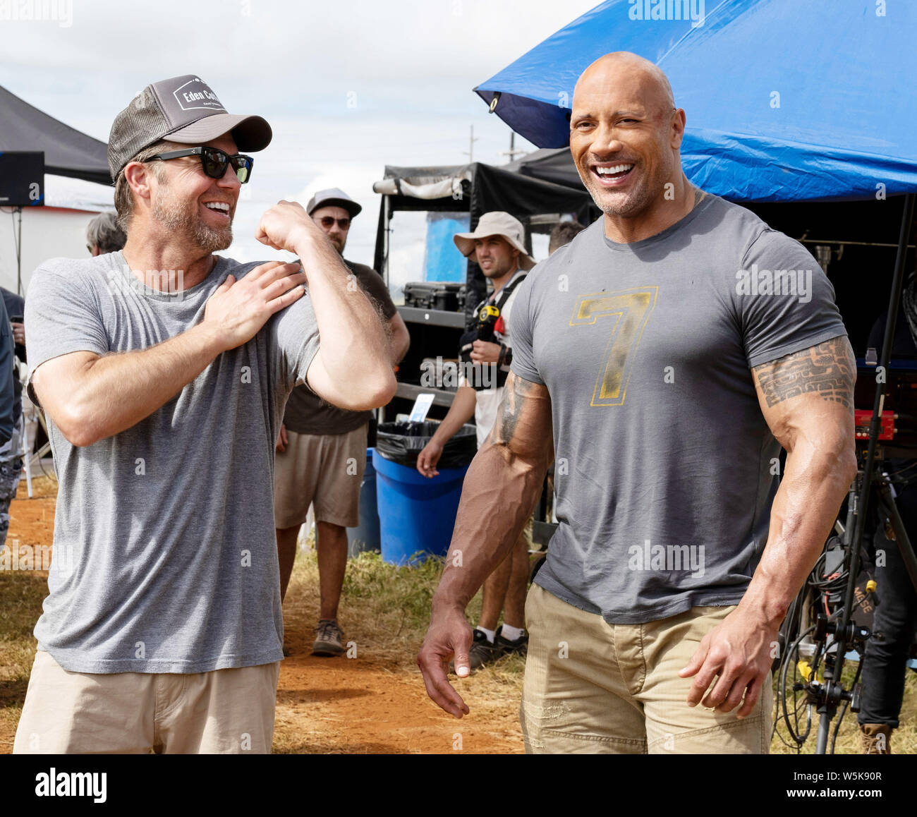 FAST & FURIOUS PRESENTS: HOBBS & SHAW, from left: Director David Leitch ...