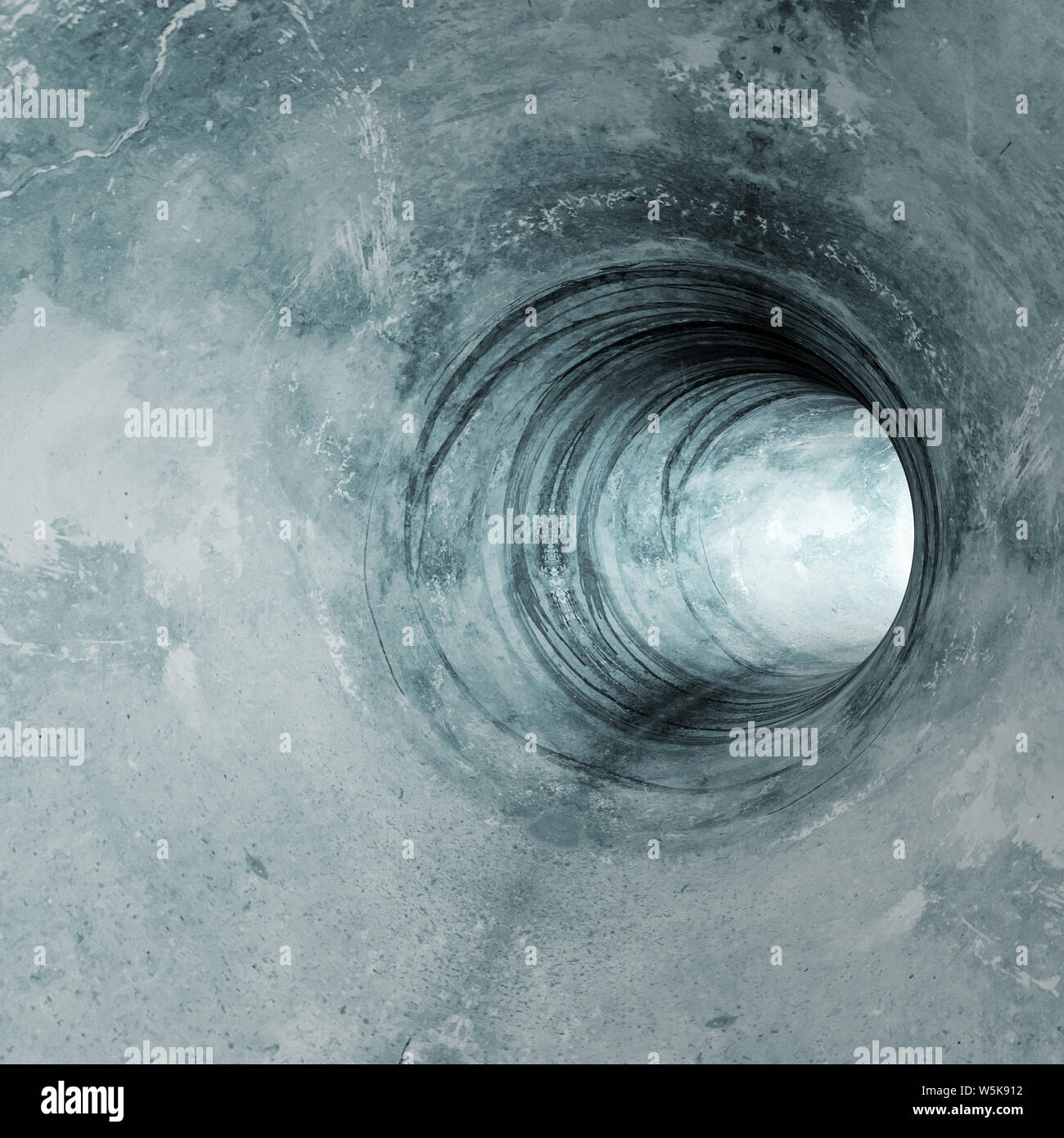 Modern futuristic concrete tunnel Stock Photo - Alamy