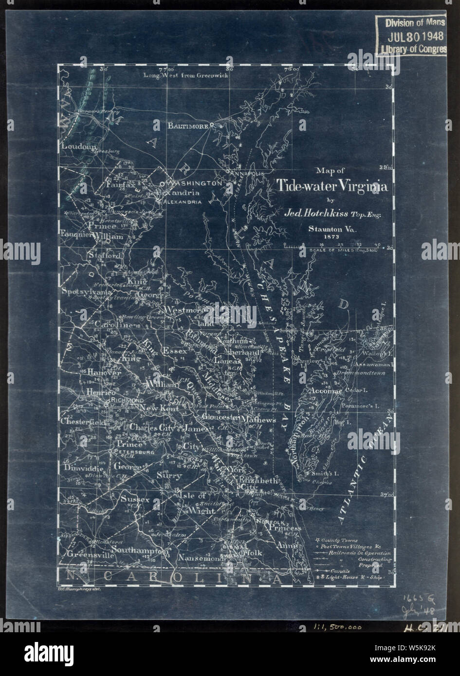 196 Map of Tide-water Virginia Inverted Rebuild and Repair Stock Photo ...