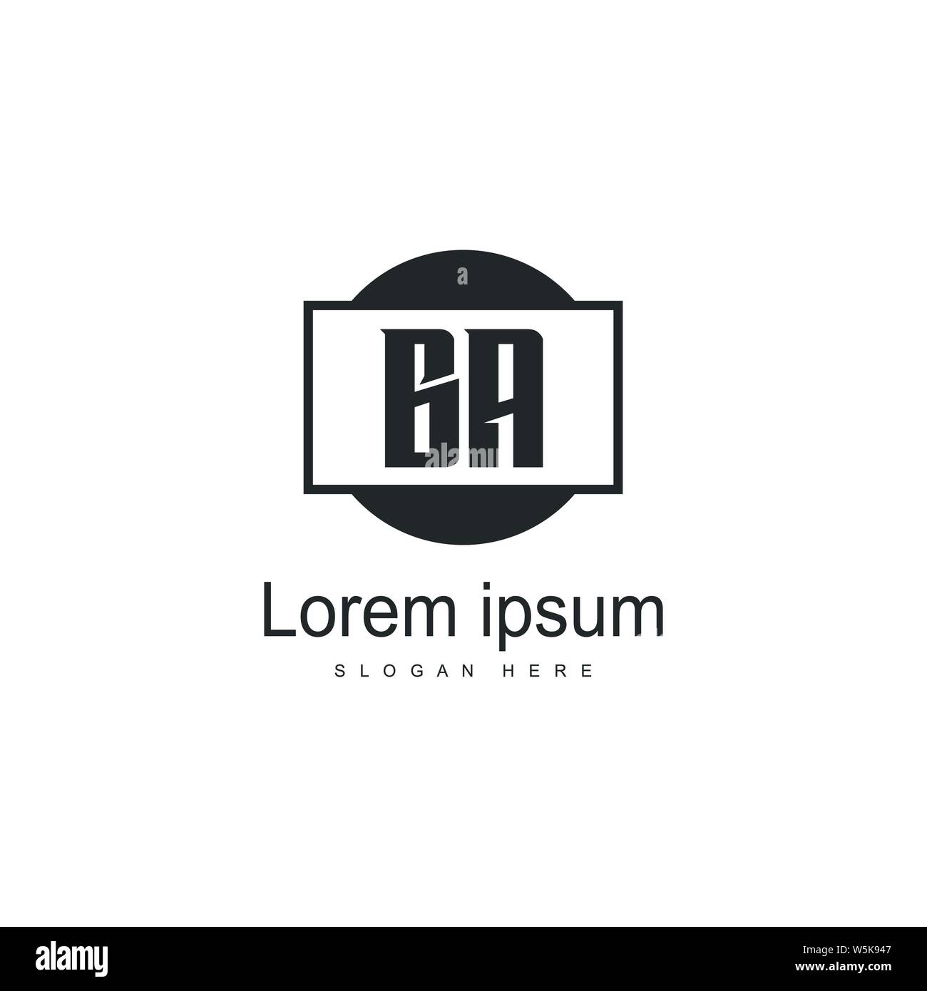 BA Letter Logo Design. Creative Modern BA Letters Icon Illustration ...