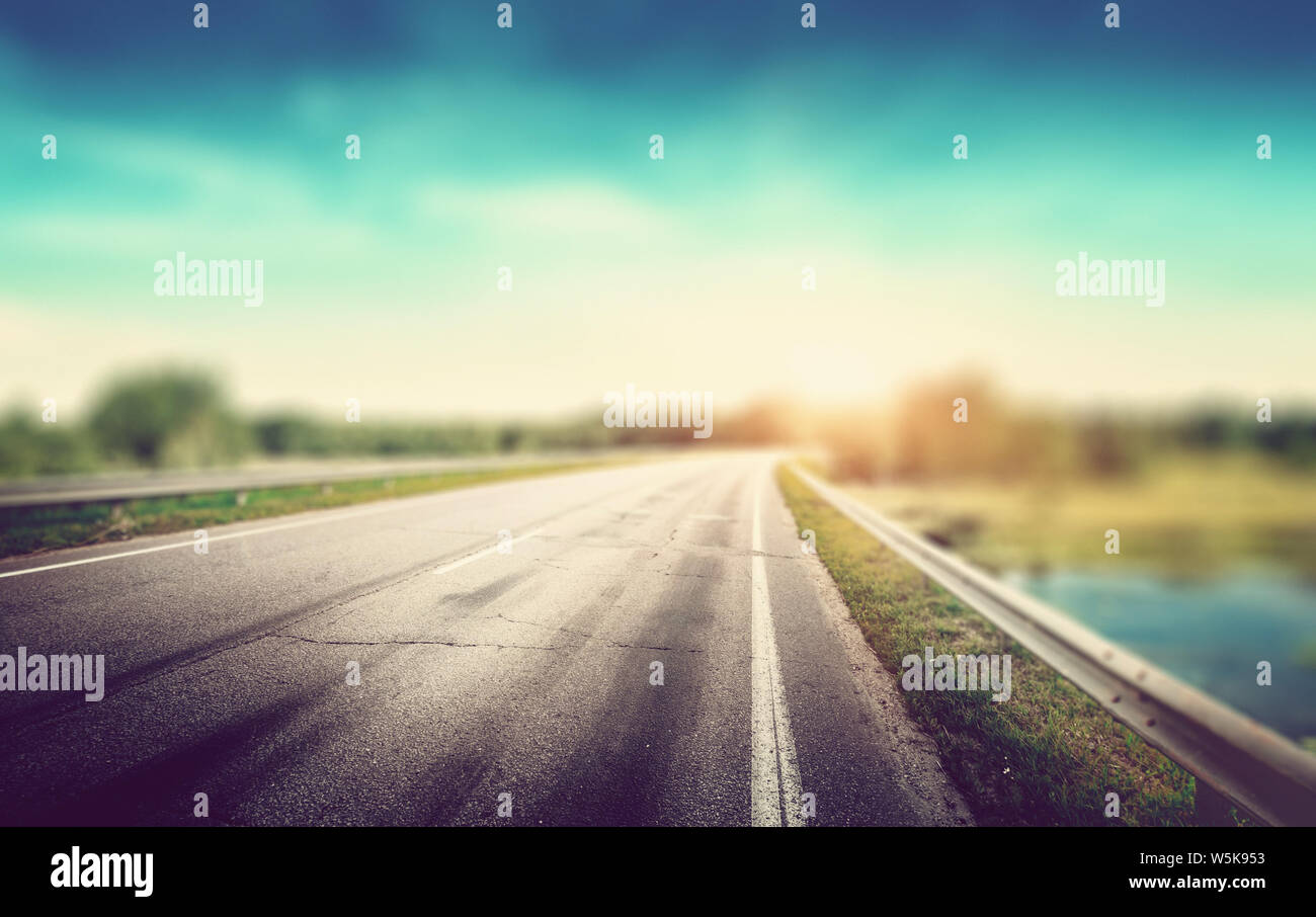 Beautiful highway road blur Stock Photo - Alamy