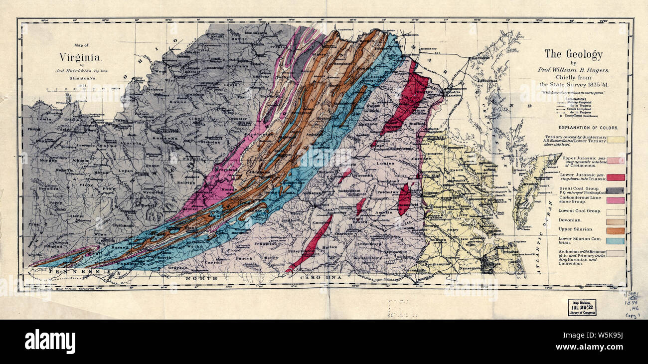 200 Map of Virginia Rebuild and Repair Stock Photo - Alamy