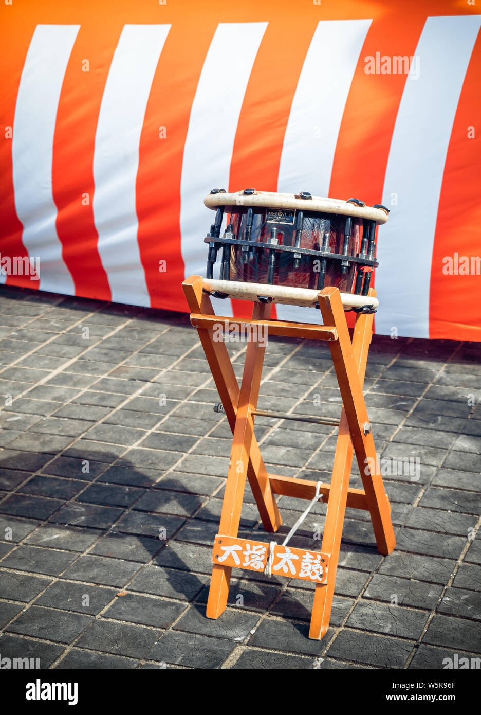Traditional japanese percussion instrument shime-daiko or namitsuke it ...