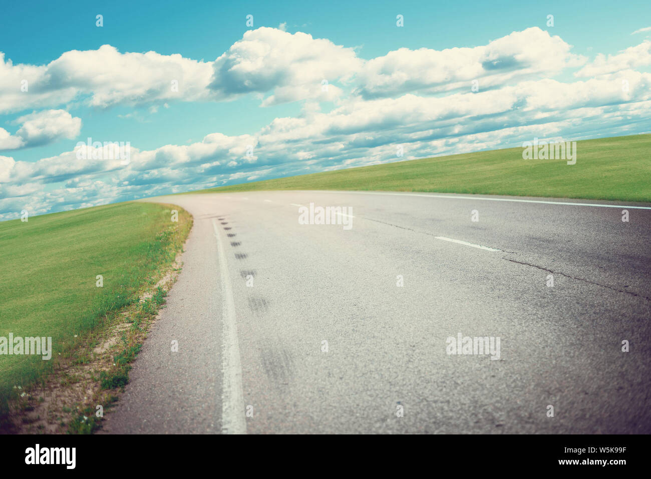 Clear highway road Stock Photo - Alamy