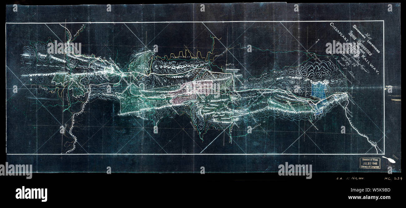 209 Map showing locations of iron properties on and near Chesapeake and ...