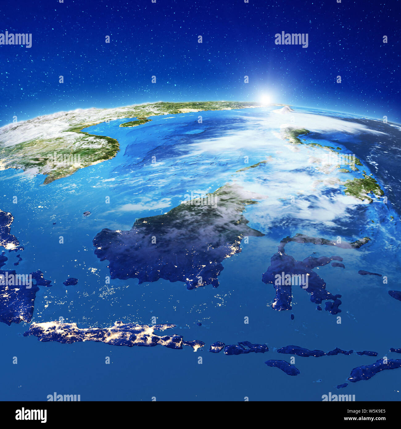 Indonesia bali map hi-res stock photography and images - Alamy