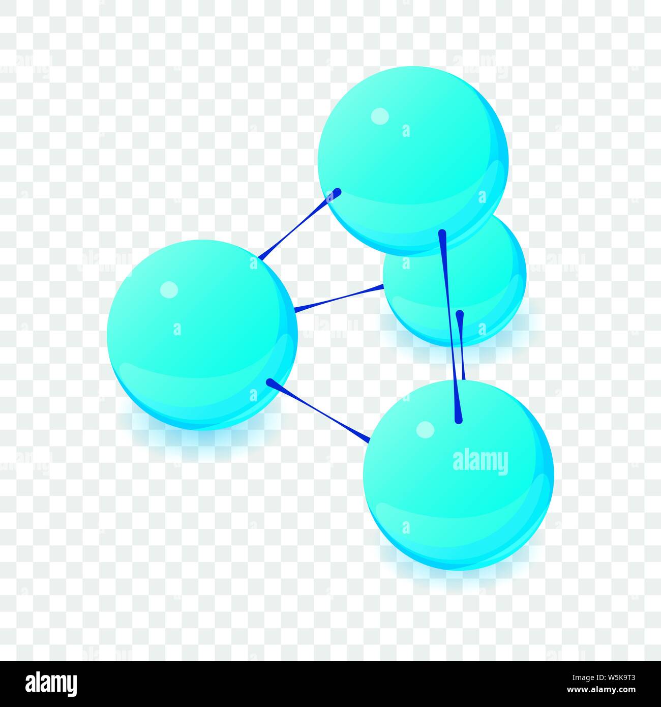 Interaction molecule icon, isometric 3d style Stock Vector Image & Art ...
