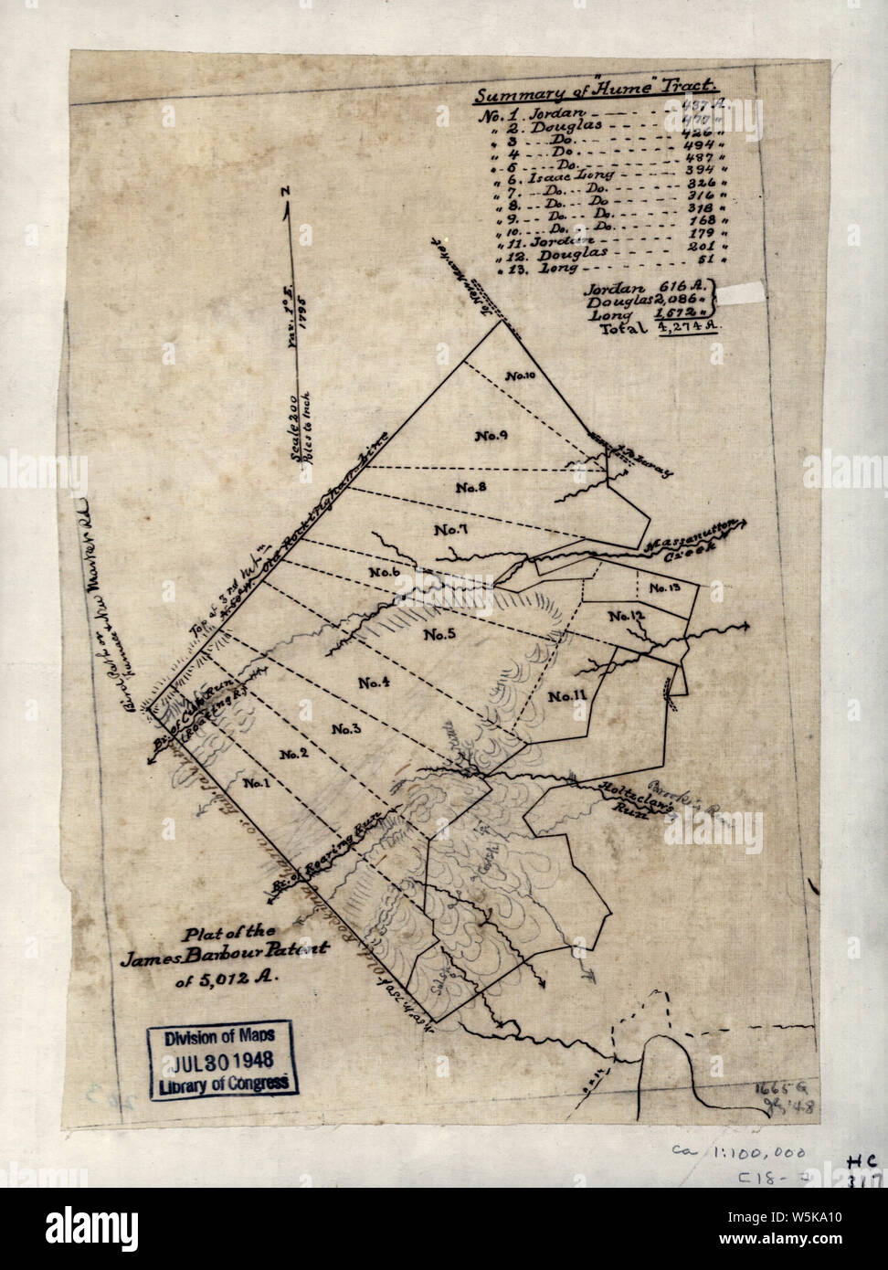 223 Plat of the James Barbour patent of 5 012 A Rebuild and Repair ...