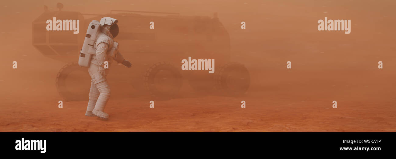 Mars astronaut storm hi-res stock photography and images - Alamy