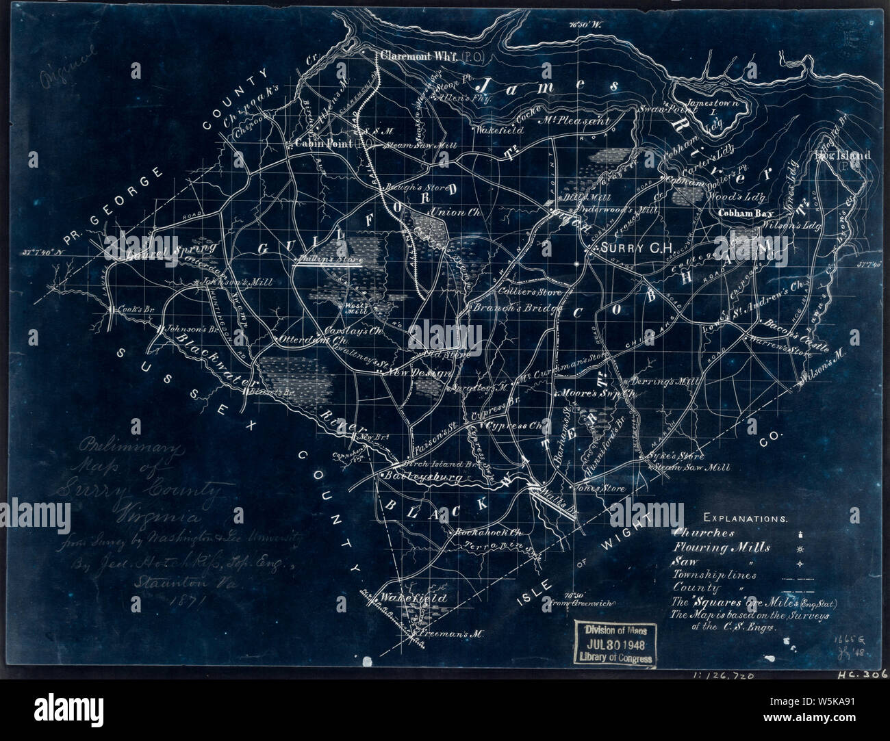 231 Preliminary map of Surry County Virginia Inverted Rebuild and ...