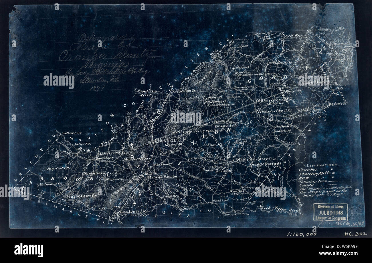 229 Preliminary map of Orange County Virginia Inverted Rebuild and ...