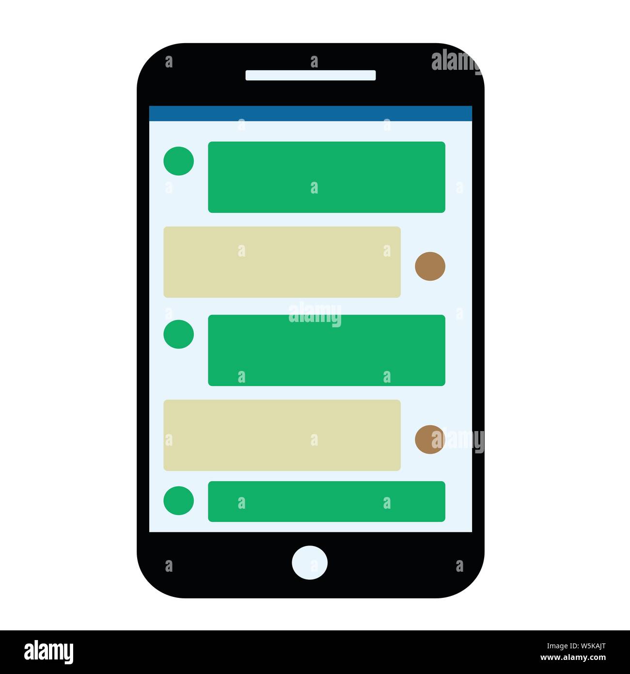 Messenger application icon on Stock Vector Images - Alamy