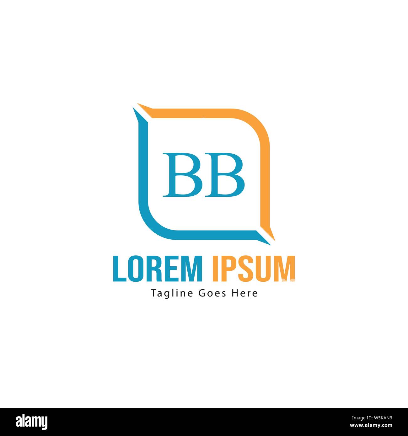 BB Letter Logo Design. Creative Modern BB Letters Icon Illustration ...