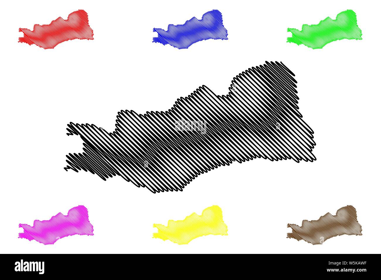 Lusaka Province (Provinces of Zambia, Republic of Zambia) map vector ...