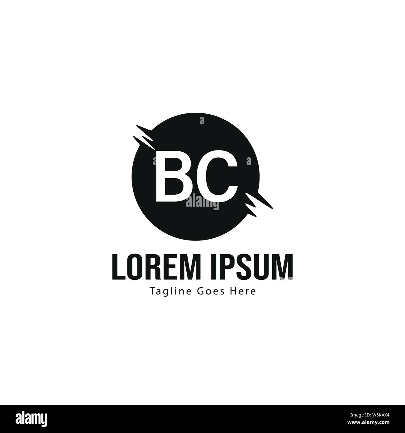 BC Letter Logo Design. Creative Modern BC Letters Icon Illustration ...