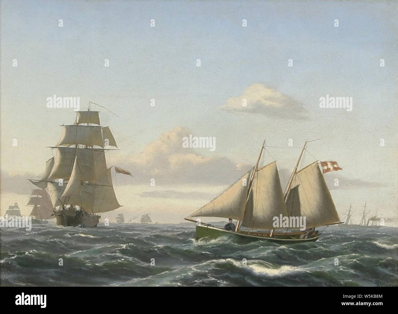Danish Customs Sail to Russian Merchant Ships, by John Eric Christian ...