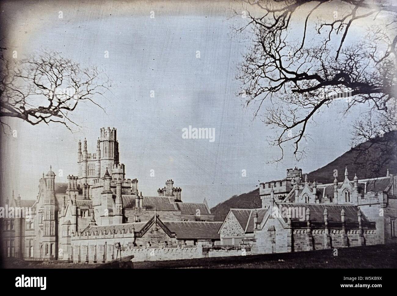 Daguerreotype of Margam Castle Stock Photo - Alamy