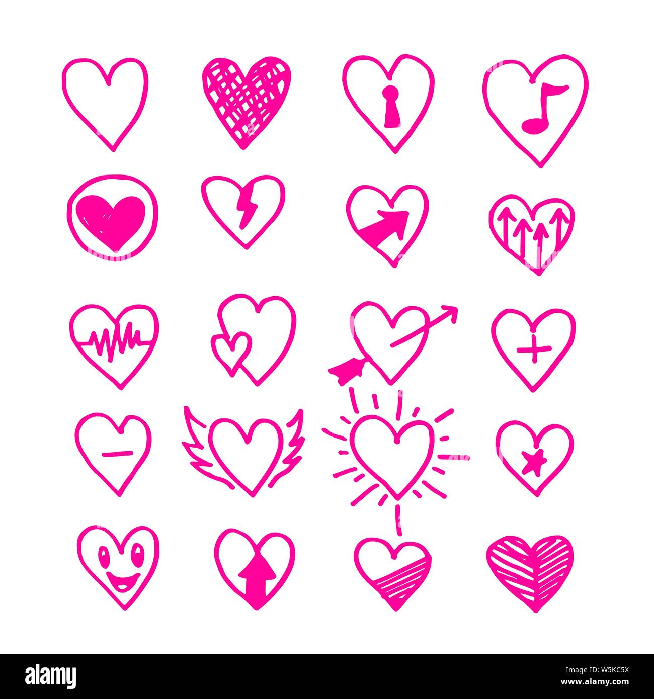 heart hand draw icon Stock Vector Image & Art - Alamy