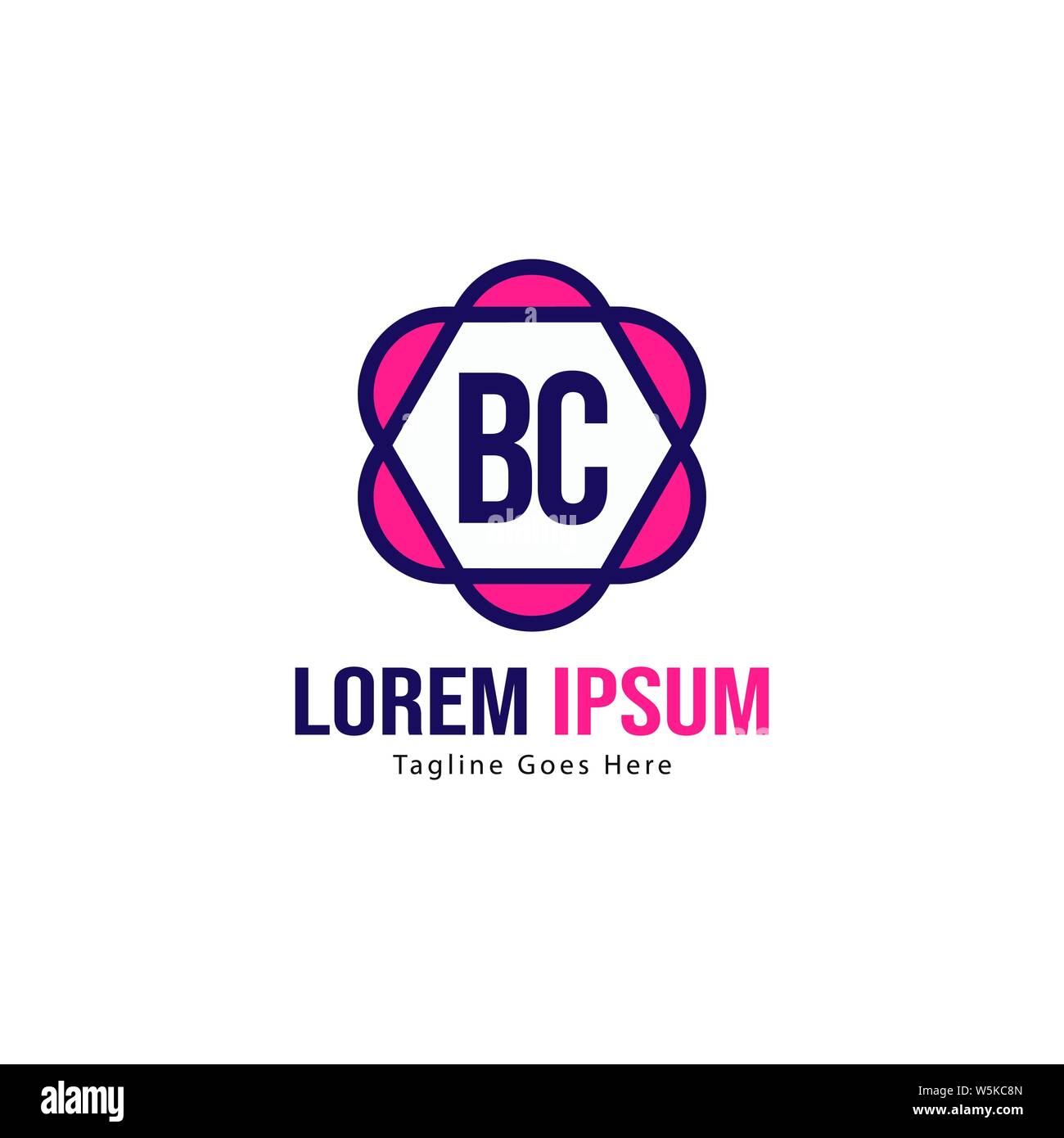 BC Letter Logo Design. Creative Modern BC Letters Icon Illustration ...