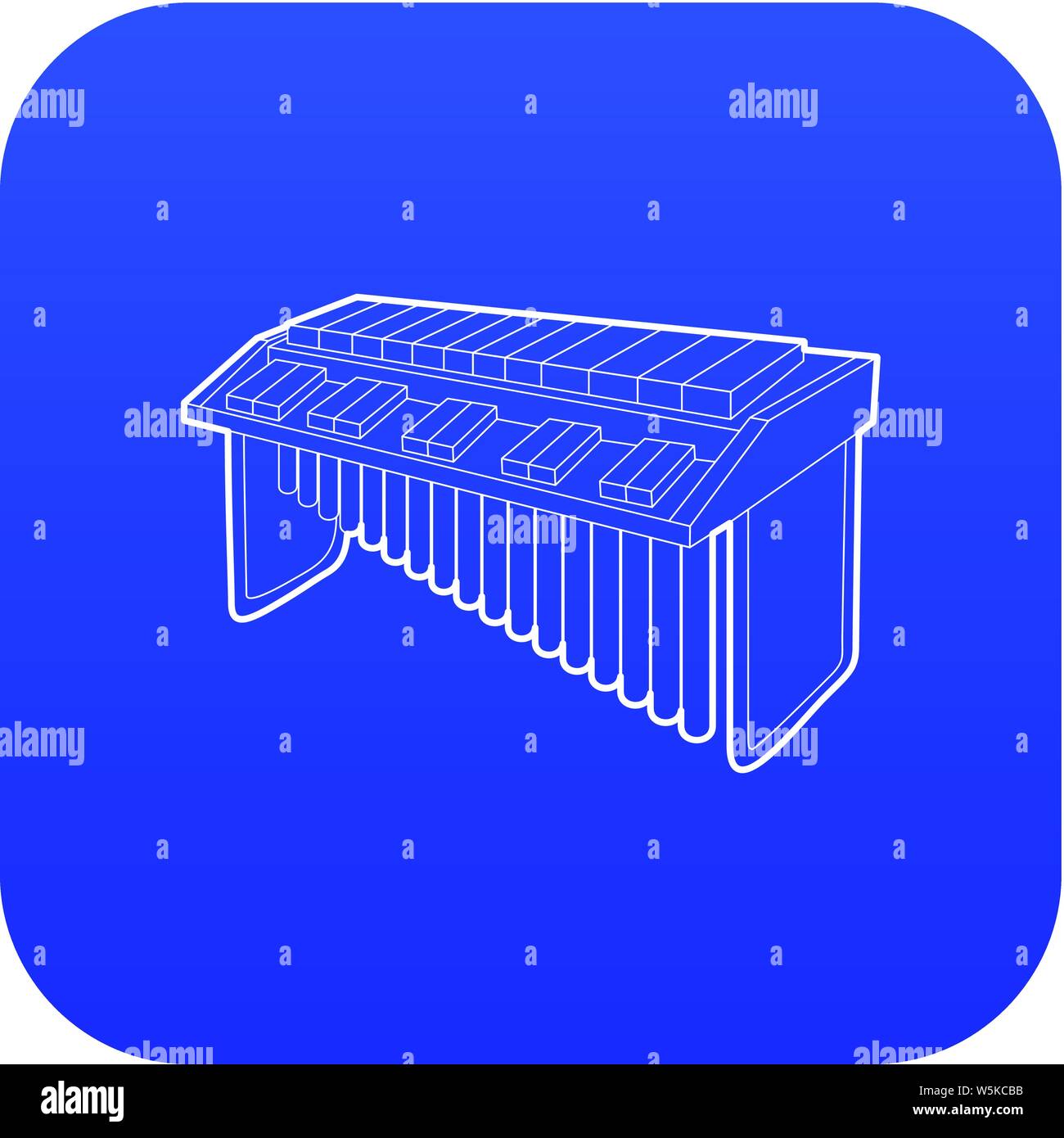 Synthesizer icon blue vector Stock Vector Image & Art - Alamy