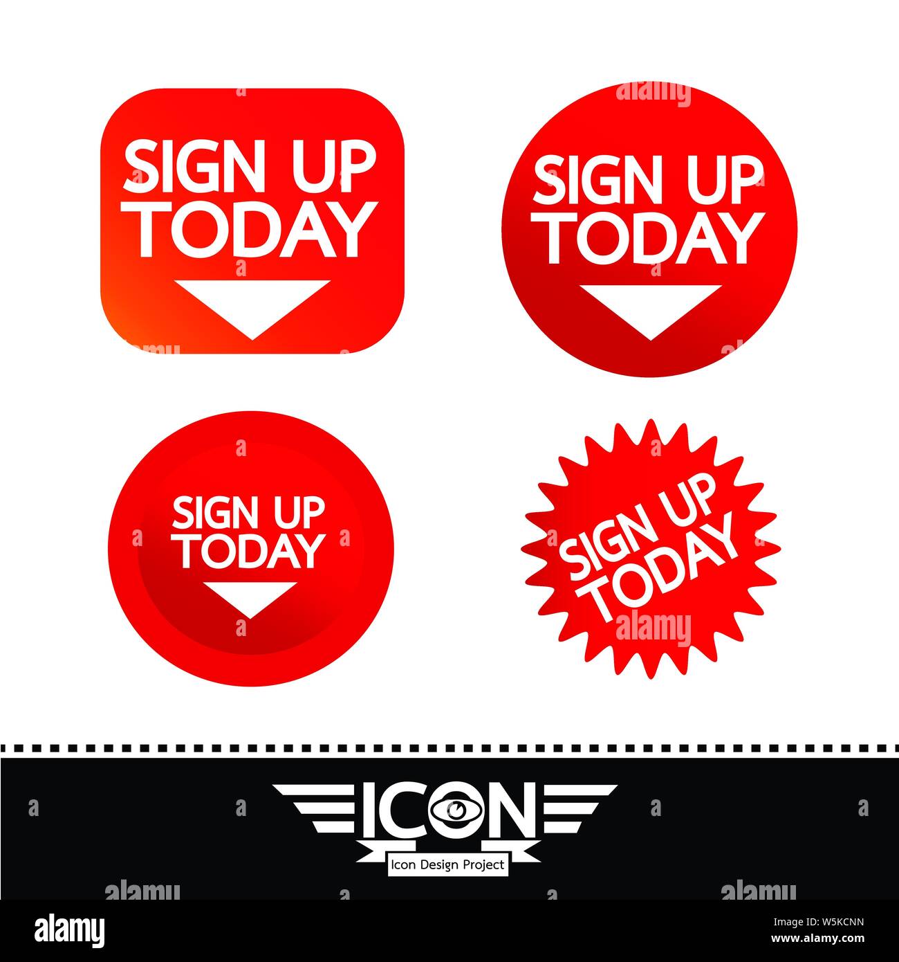 Sign up button Stock Vector Image & Art - Alamy