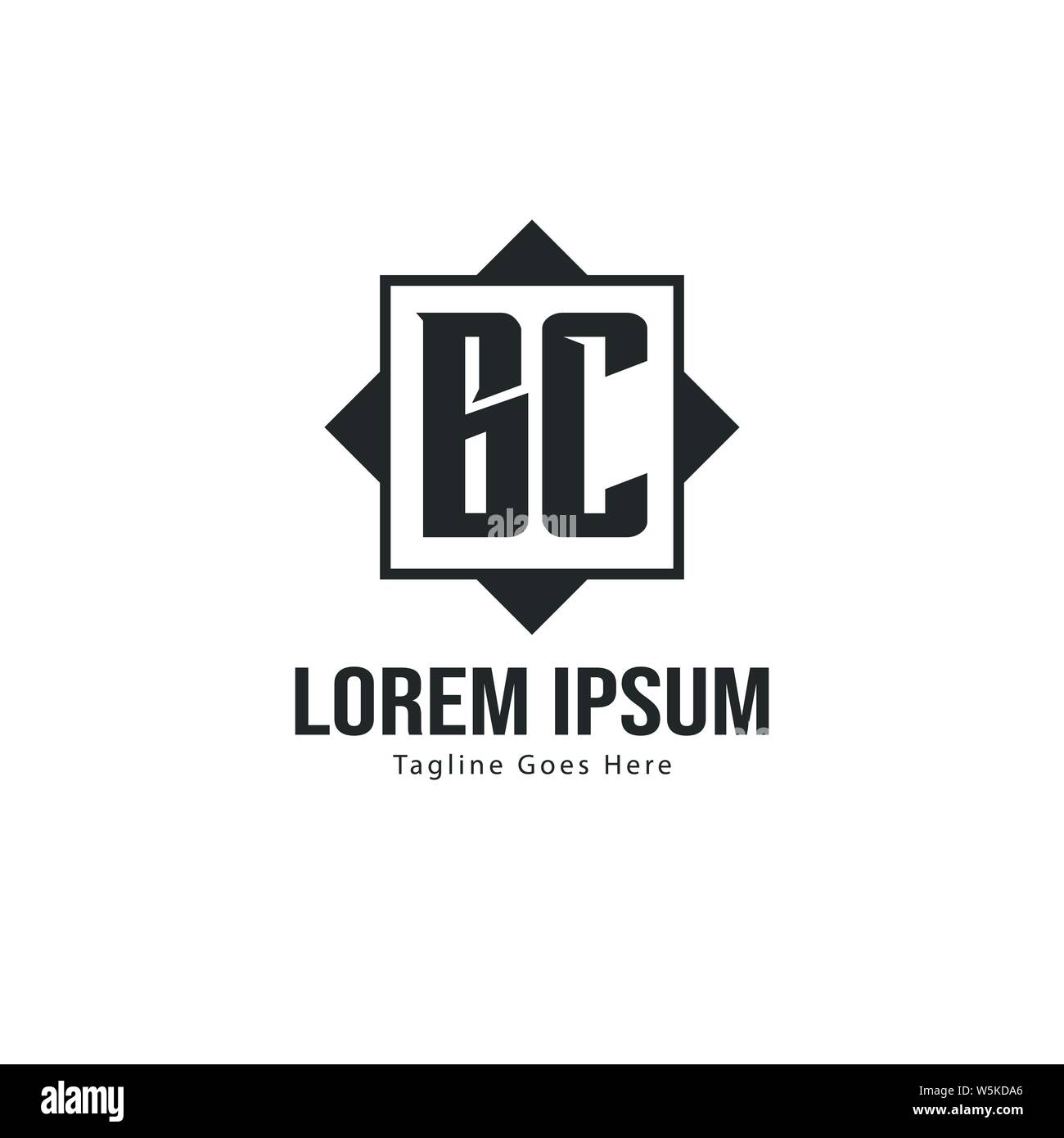 BC Letter Logo Design. Creative Modern BC Letters Icon Illustration ...