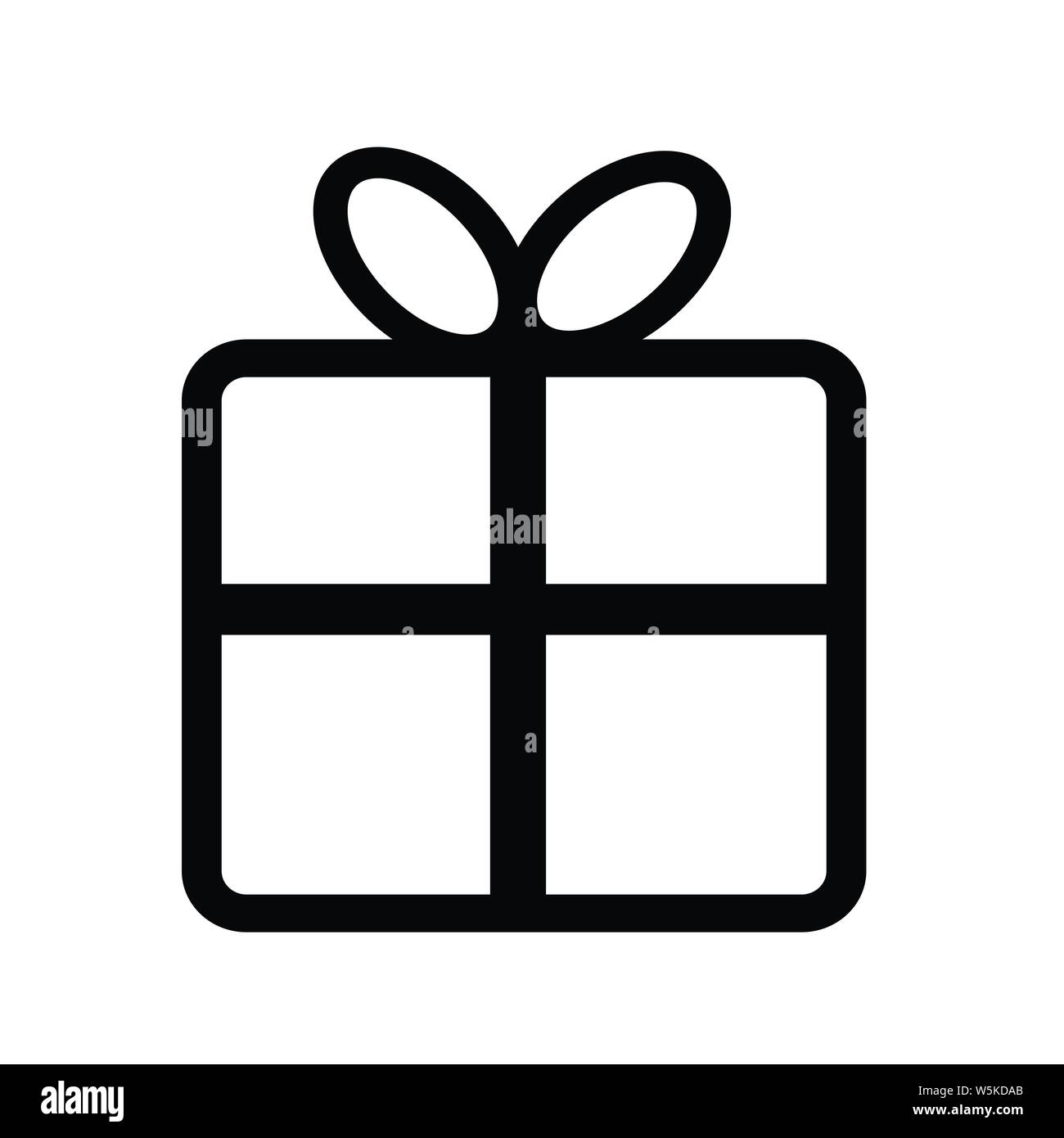Gift box sign icon Stock Vector Image & Art - Alamy