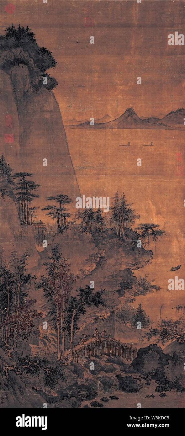 Dai Jin-Stream Bridge Whipping on a Donkey Stock Photo - Alamy