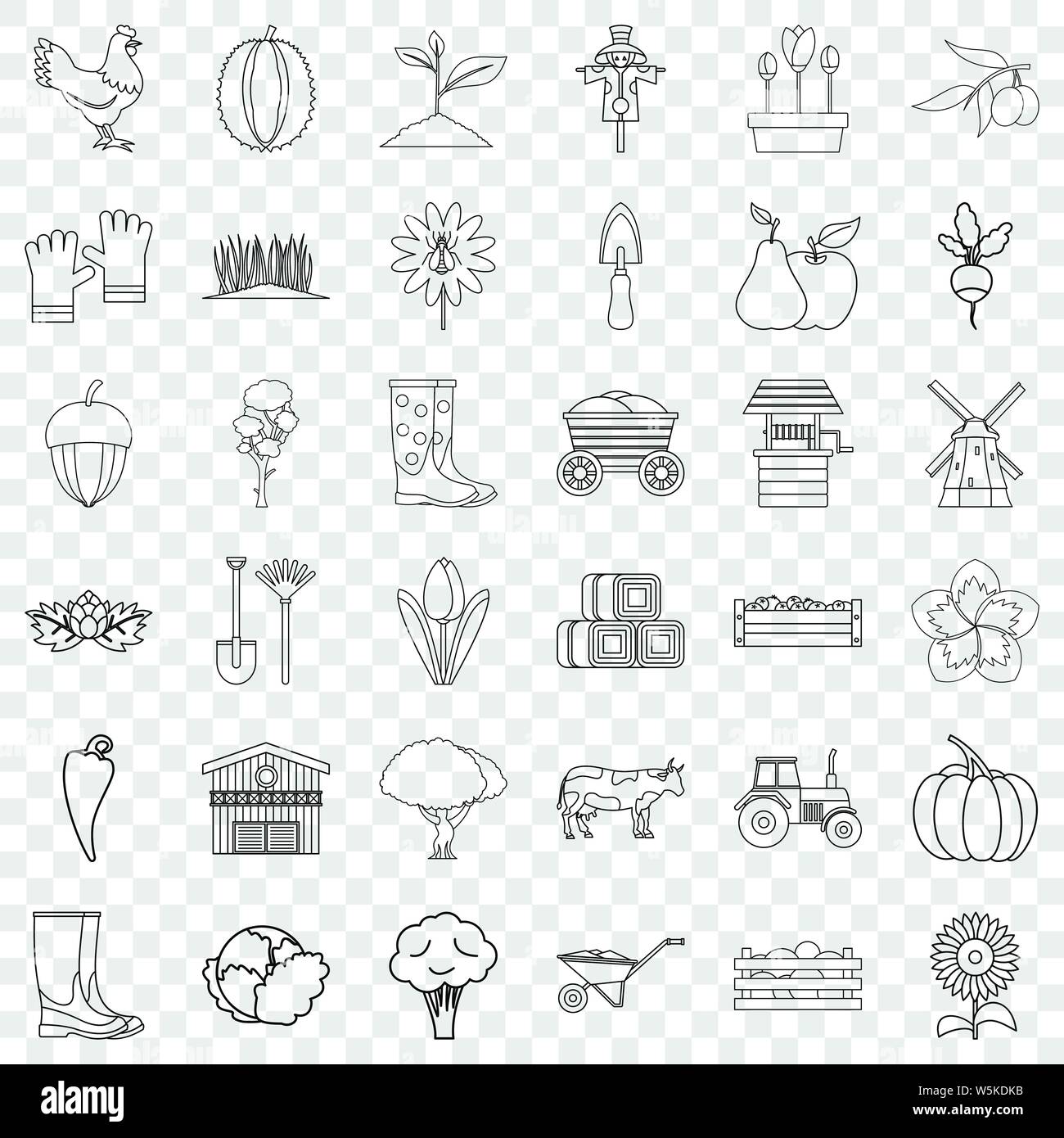 Seed wagon Stock Vector Images - Alamy