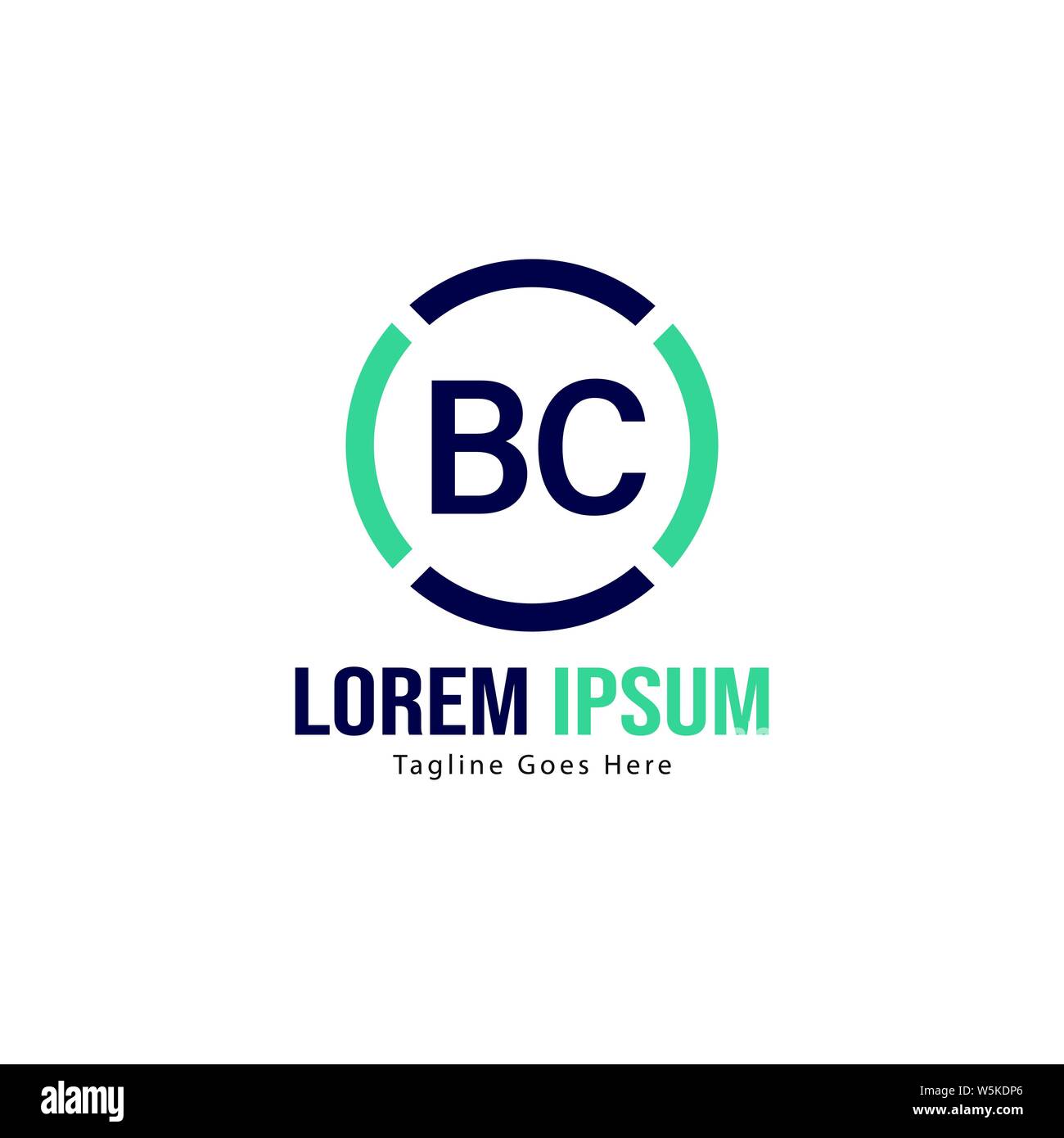 BC Letter Logo Design. Creative Modern BC Letters Icon Illustration ...