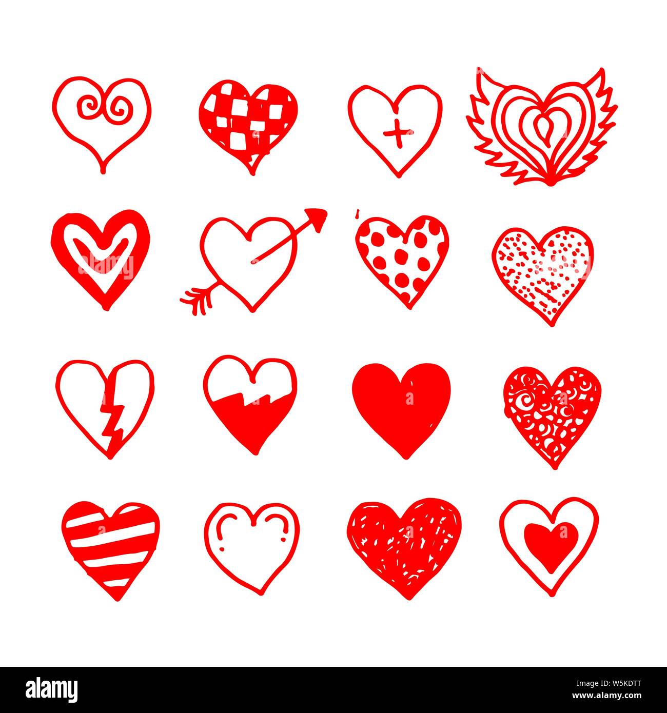 heart hand draw icon Stock Vector Image & Art - Alamy